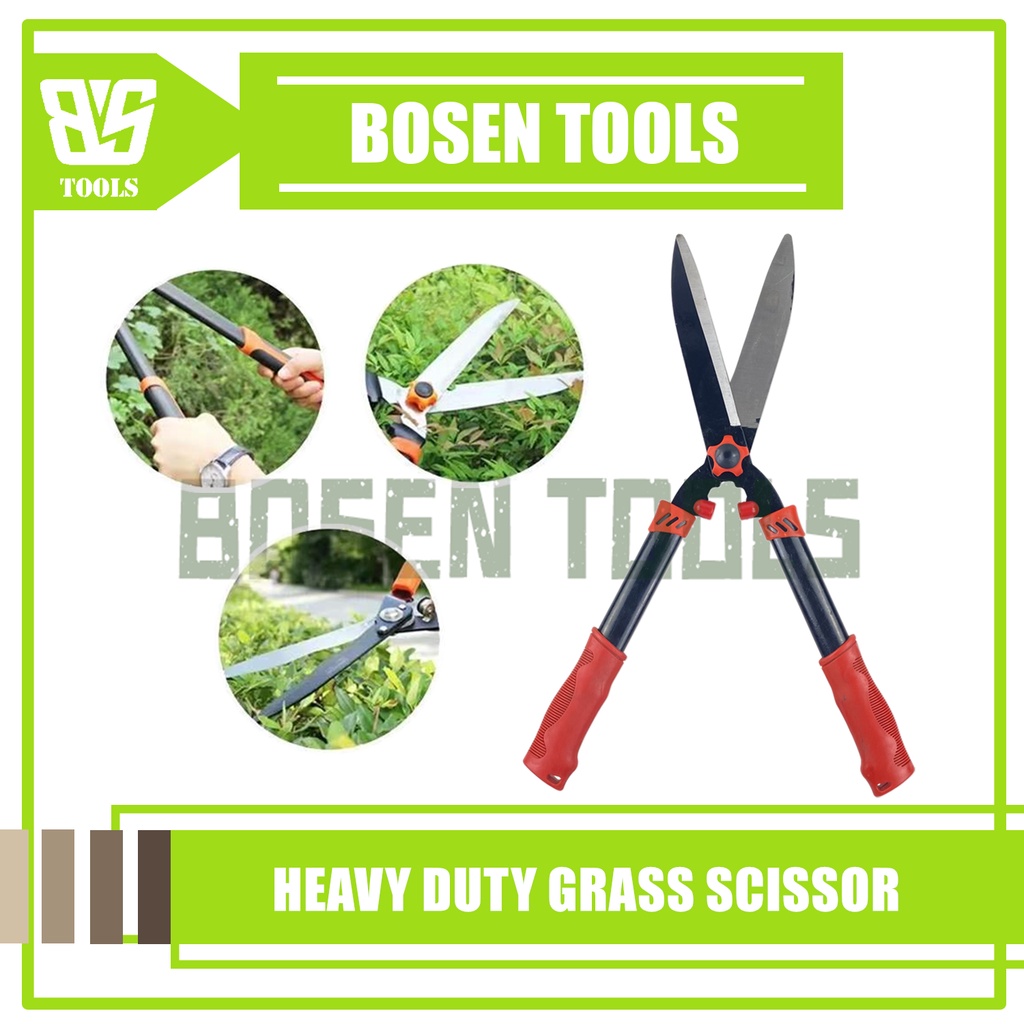 Bosentools 21inch Heavy Duty Grass Scissor Graden Pruning Tools ...