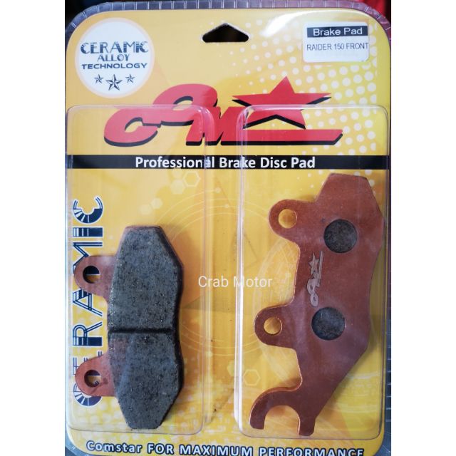 COMSTAR Ceramic Brake Pad FRONT Raider 150 Carb/ Raider 150 Fi 2022 ...