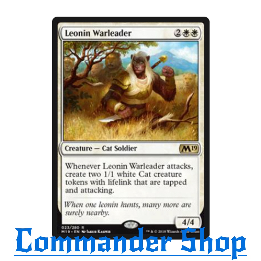 Leonin Warleader (Creature-Cat Soldier) White At4/Tn4 Magic The ...