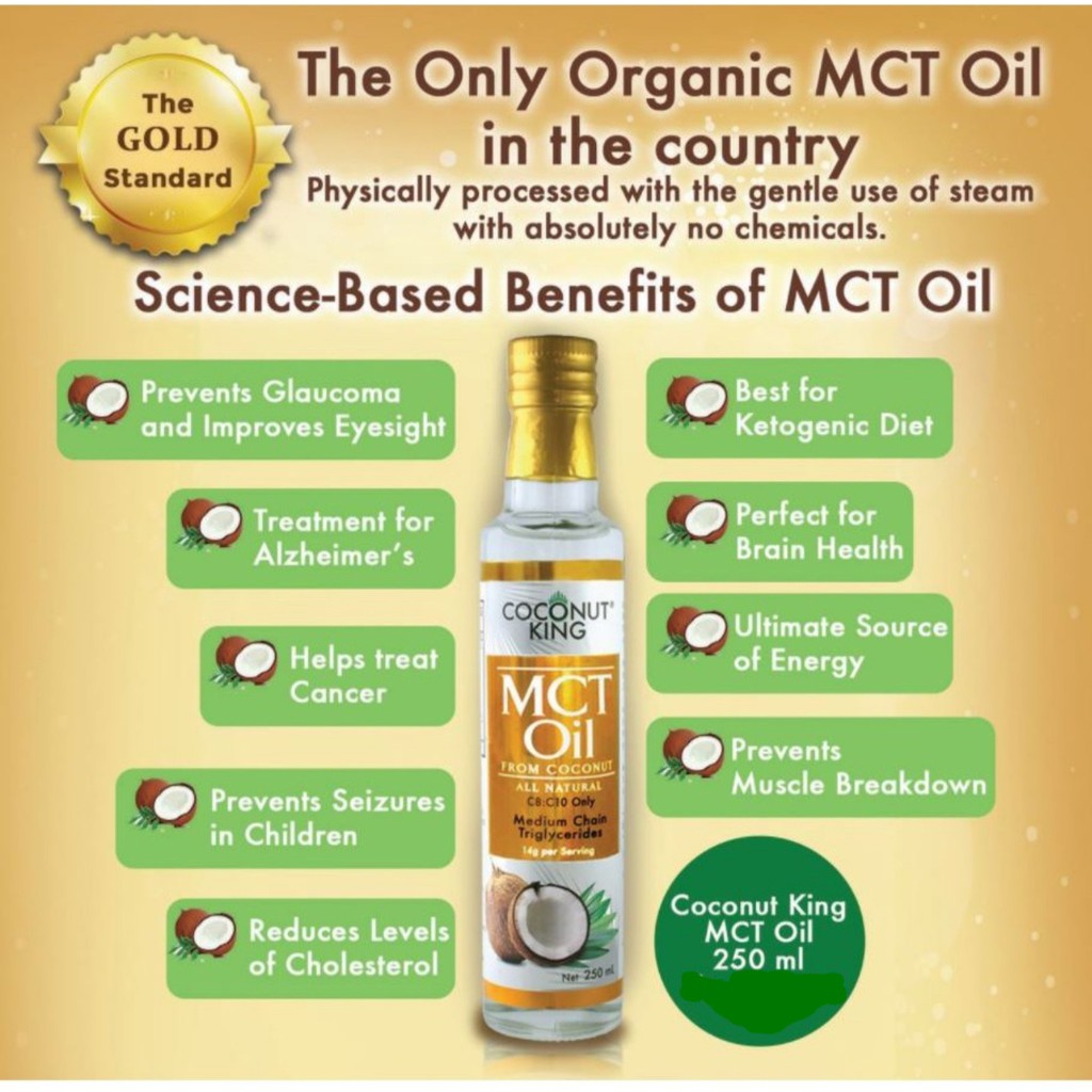 Coconut King MCT Oil 250 ml (Vegan, Paleo and Keto Diet) | Shopee ...
