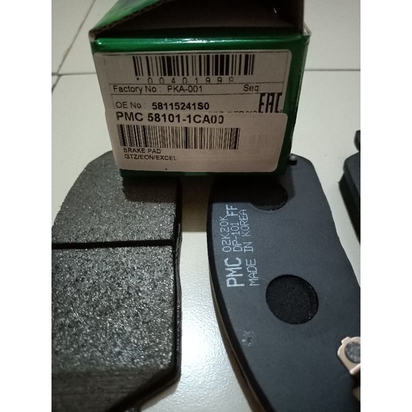 HYUNDAI EON/HYUNDAI GETZ FRONT BRAKE PAD. | Shopee Philippines