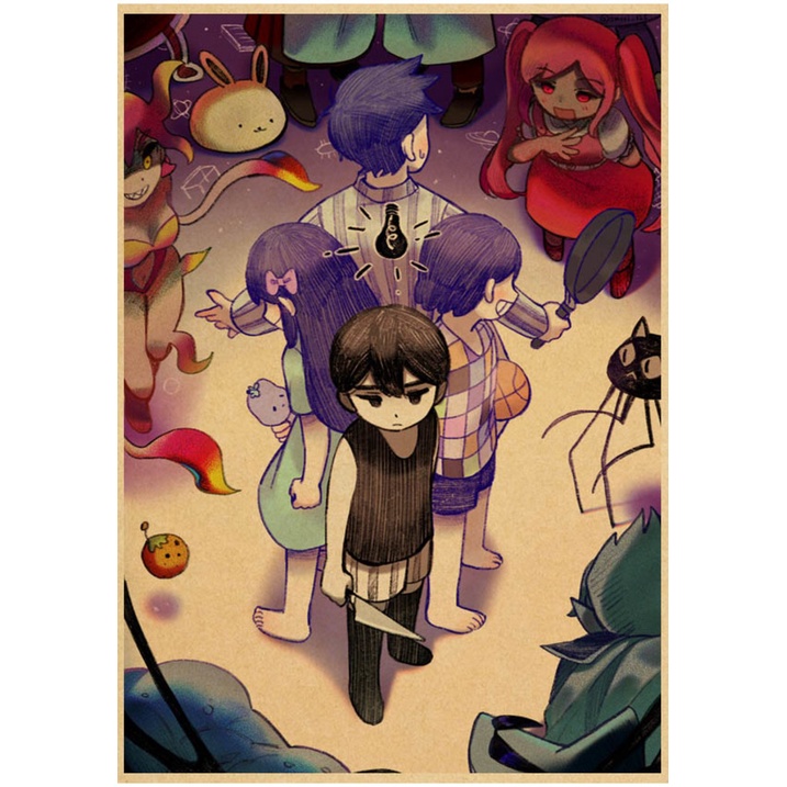 Game Poster Omori Packing Paper Prints Clear Artistic Image Bar ...