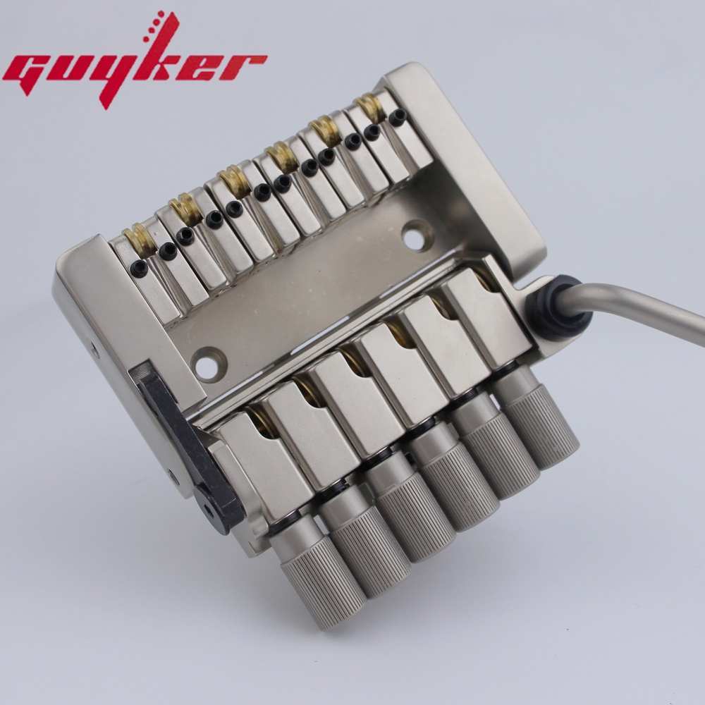 6 String Roller Saddle Tremolo Bridge Nickel/Black Tailpiece for ...