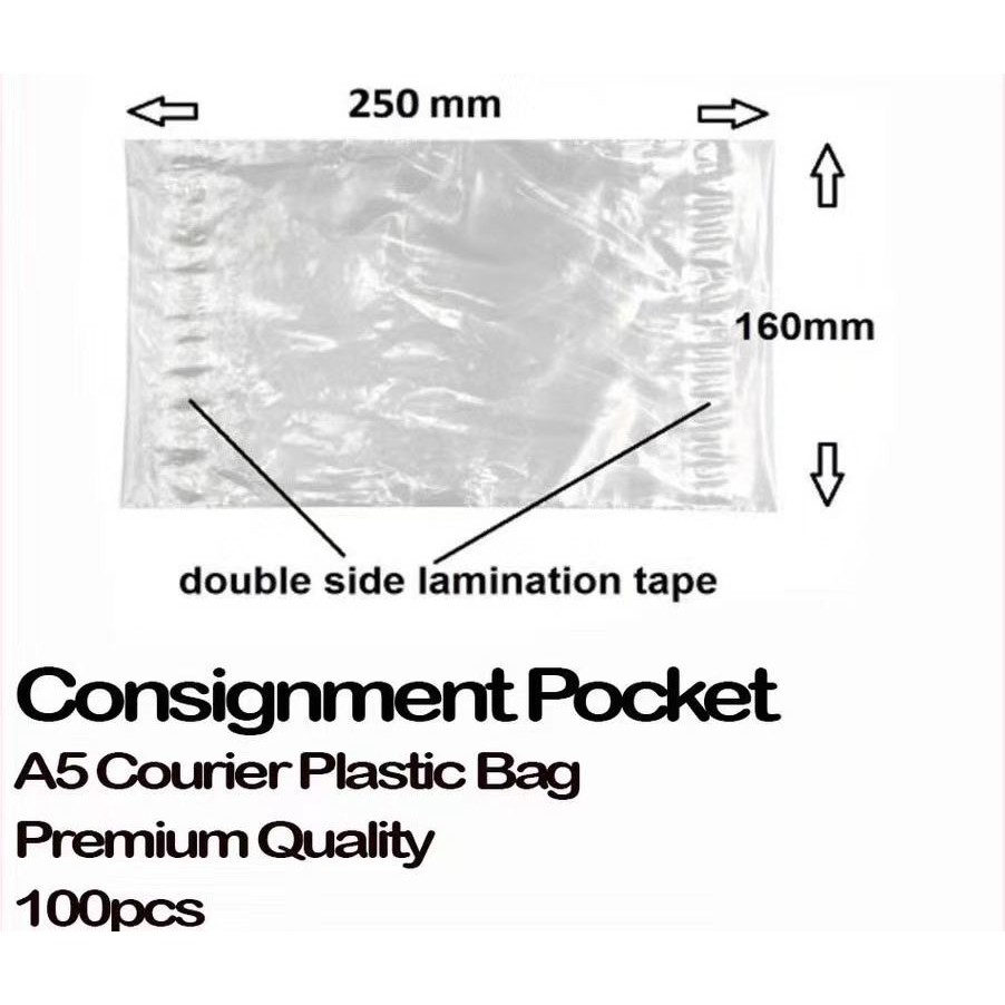 Consignment Note Pocket A5 Size Consignment Note Pouch Courier Plastic ...