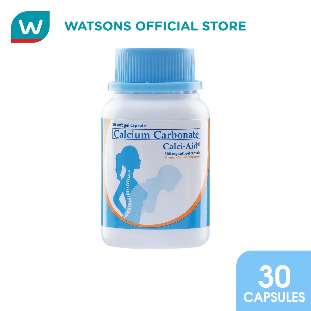 CALCI-AID Calcium Carbonate contains 30 capsules | Shopee Philippines