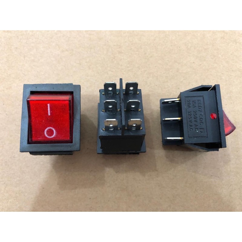 Rocker switch large light switch 6 pin / 6 foot | Shopee Philippines
