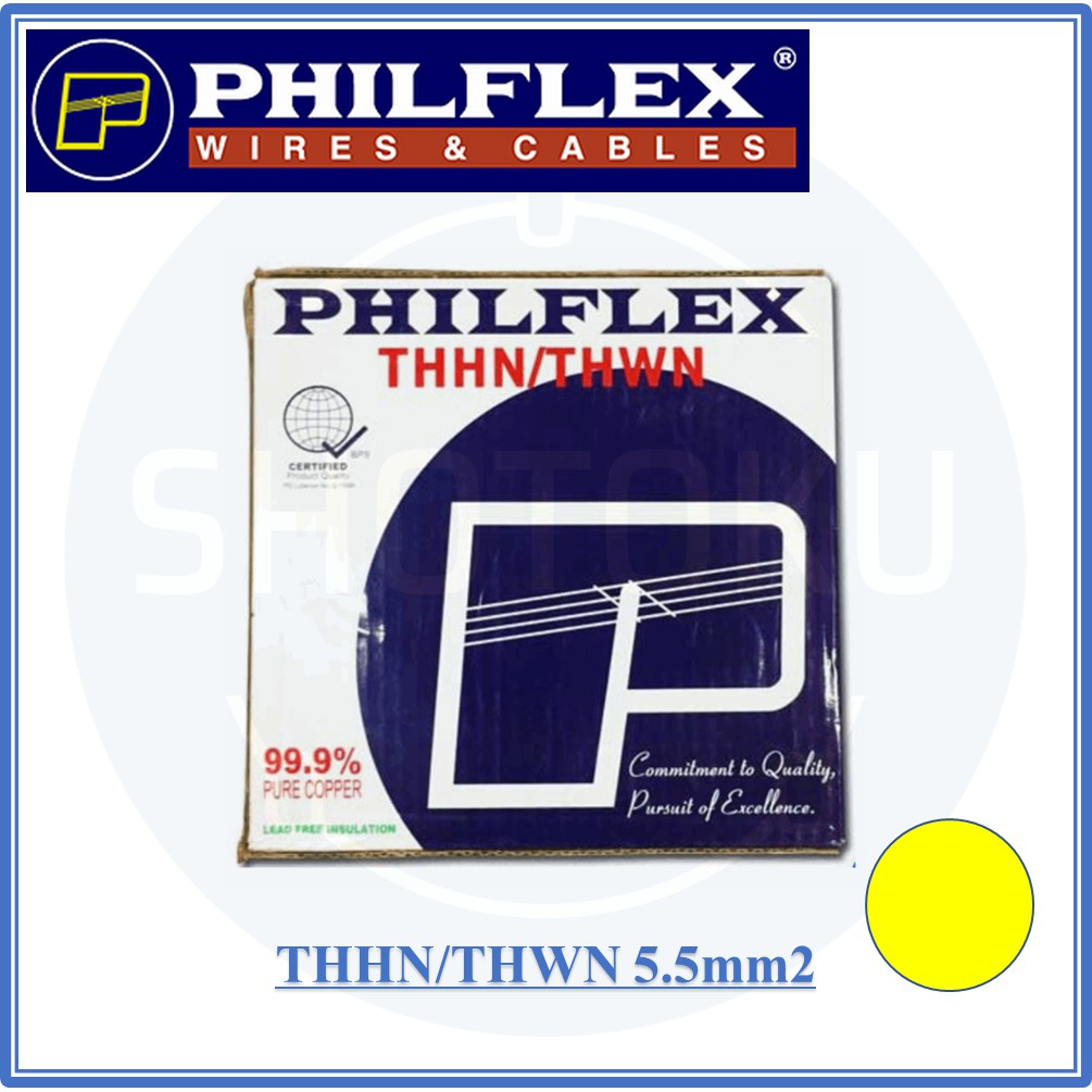 PHILFLEX THHN/THWN 5.5mm2 (#10) 150 meters | Shopee Philippines