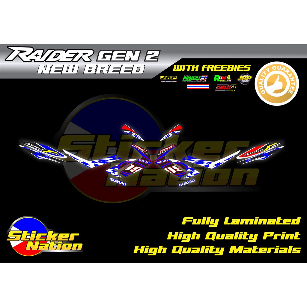 Suzuki Raider 2nd Gen New Breed 99 Decals | Shopee Philippines
