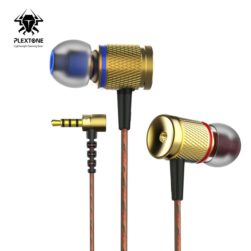 PLEXTONE DX2 In Ear 3.5mm Gaming Earbuds With Metal Bass for Mobile ...