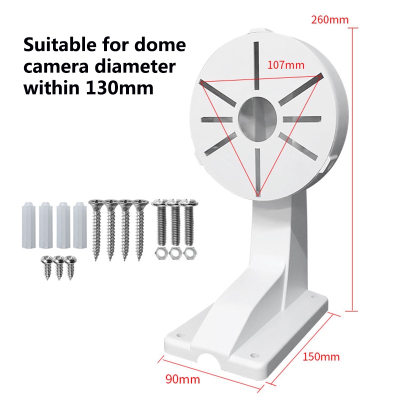 Universal Waterproof Wall Mount Plastic Bracket Fastener For CCTV Dome ...