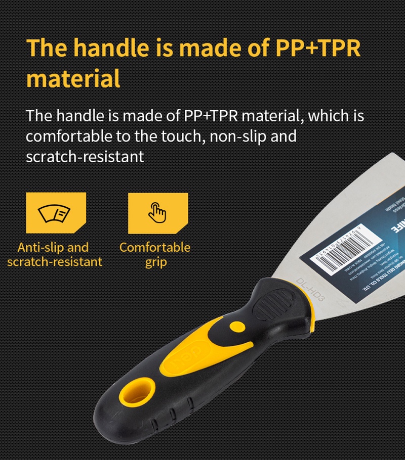 Deli Putty Trowel Soft Grip Stainless Scraper Putty Knife Trowel EDL ...