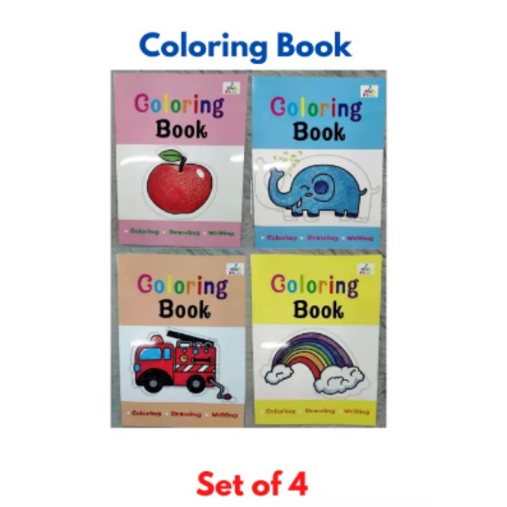 TFL 4PCS Coloring Writing Book Activity Book for Kids | Shopee Philippines