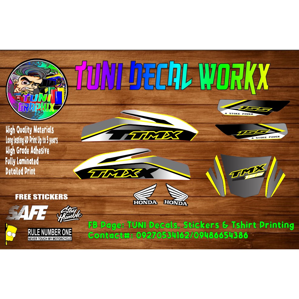 Honda TMX 155 Stock Decal w/ cowling | Shopee Philippines