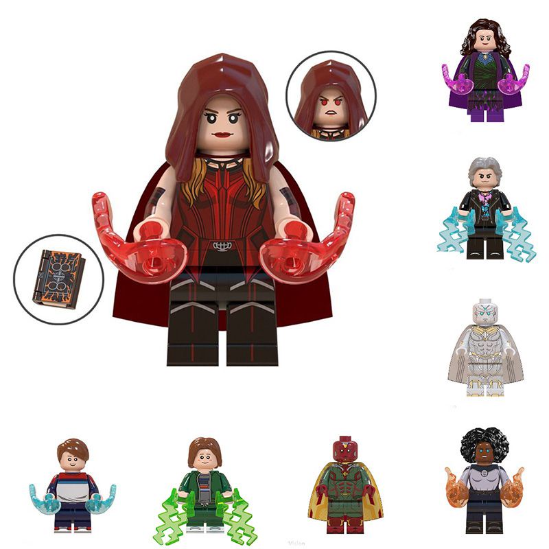Quicksilver Wandavision Building Blocks Minifigure Bricks Toys Figures ...