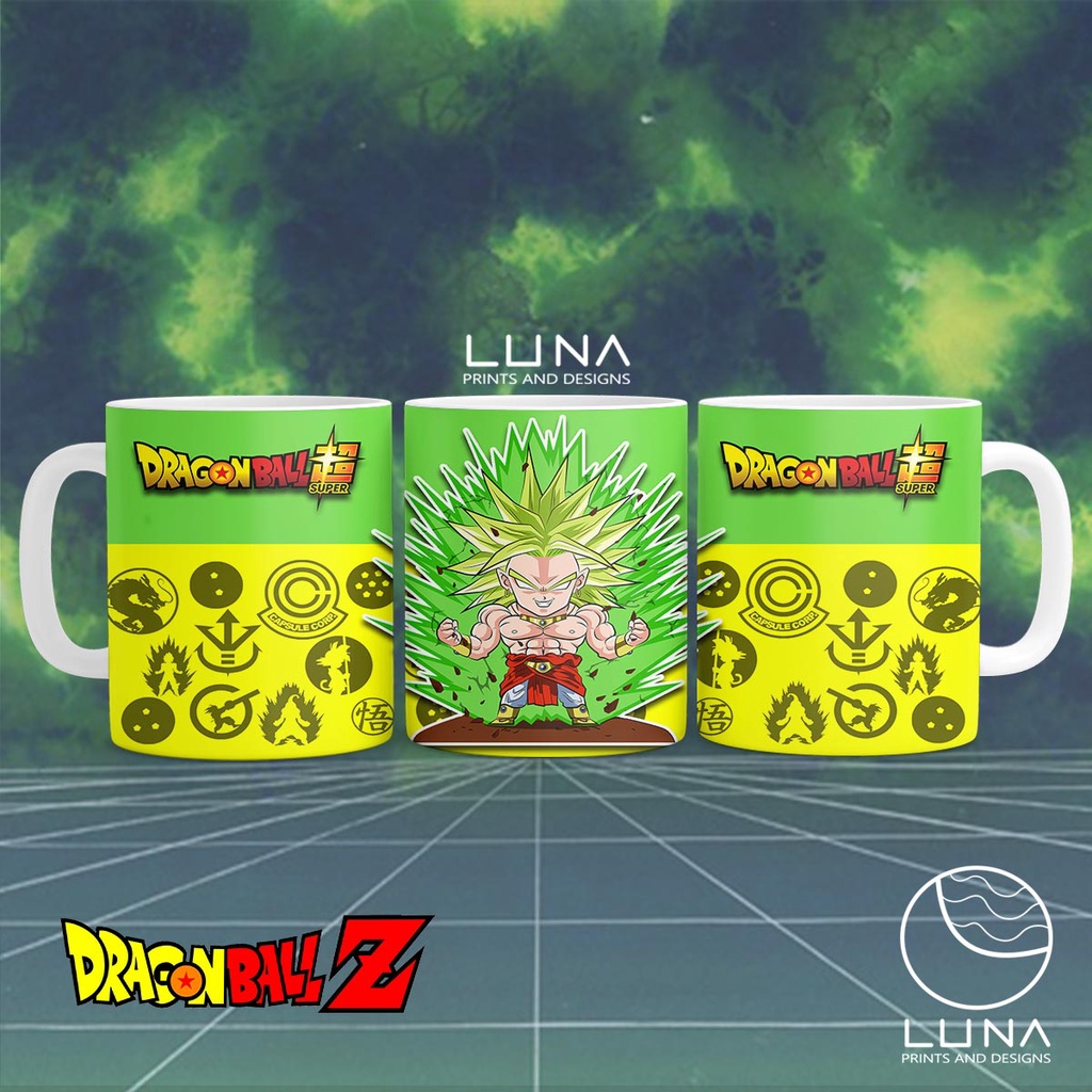 Dragon ball chibi Mug Collection Goku, Gohan, Cell, Brolly, Beerus ...