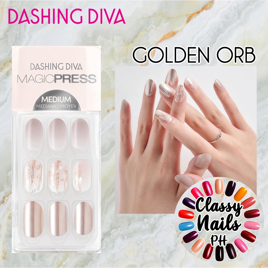 Golden Orb • Dashing Diva • Magic Press • Manicure • Press On Korean ...