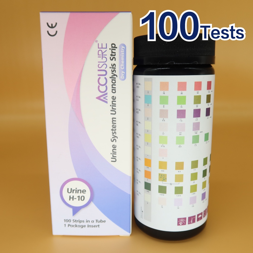ACCUSURE 100Pcs Urine Test Strip 10Item Health check self | Shopee ...