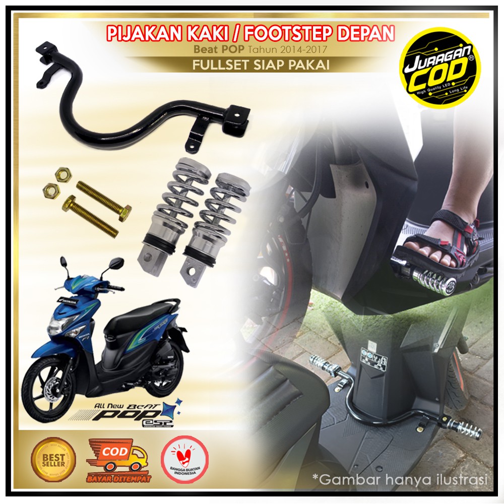 Front Bastep Footrest Spiral Model Honda Beat POP Fi all Generation ...