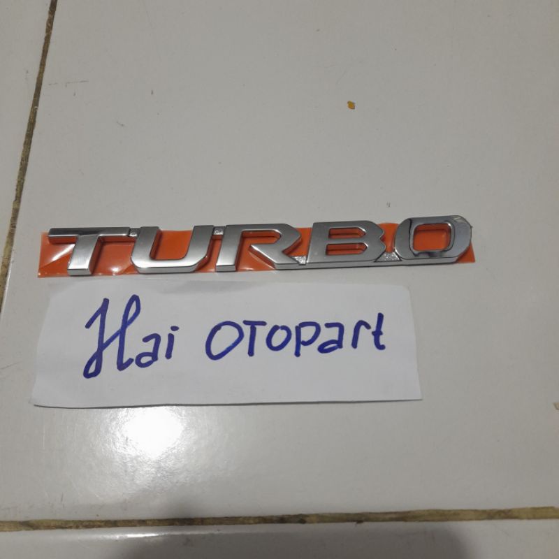 Turbo Writing emblem, Just Paste The original krum For Cars That Have ...