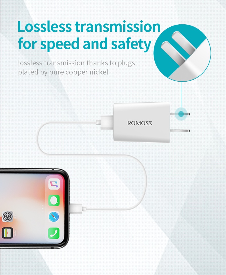 Romoss TK05S Mobile Travel Charger USB Power Adapter Compact and ...