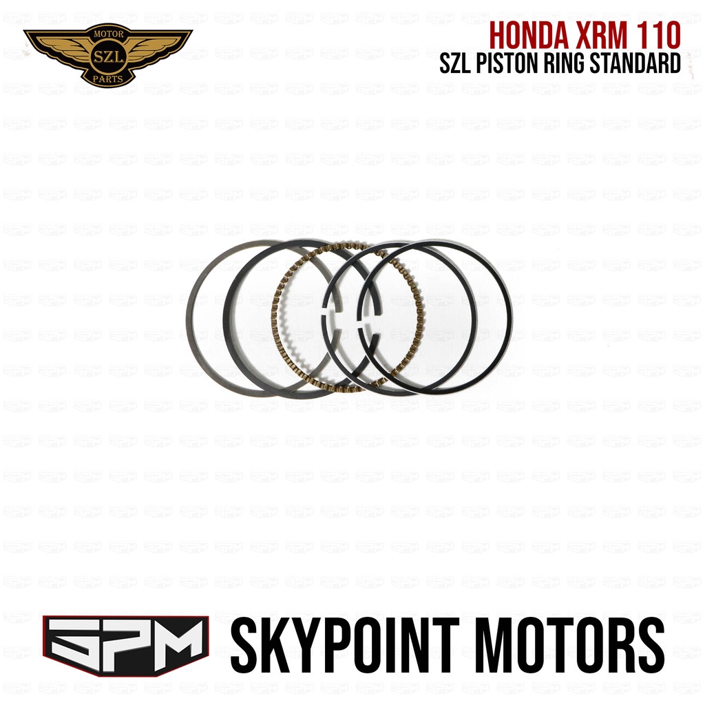 SZL MOTORCYCLE PISTON RING FOR HONDA XRM 110 STANDARD MADE IN THAILAND ...