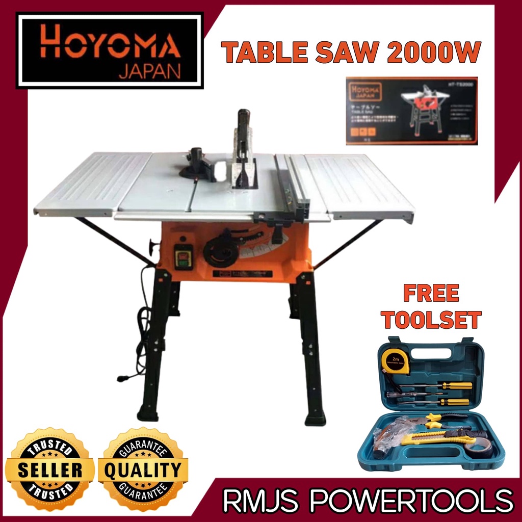 HOYOMA Table Saw HT-TS2000 With Free Toolset | Shopee Philippines