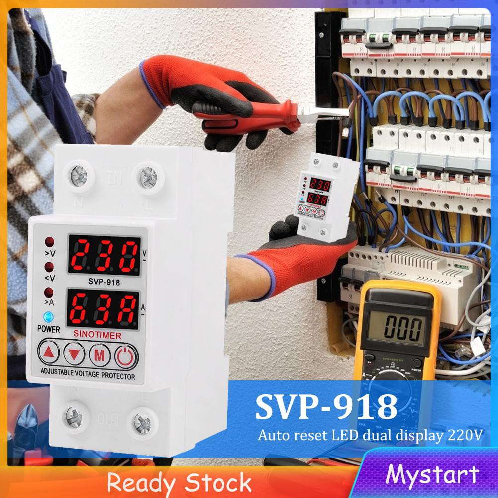 220V Adjustable Recovery Delay Time Automatic Self-recovery Over Under ...