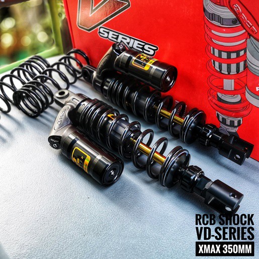 RCB DUAL SHOCK VD-SERIES XMAX/ PCX160 350MM - PREMIUM BLACK EDITION ...