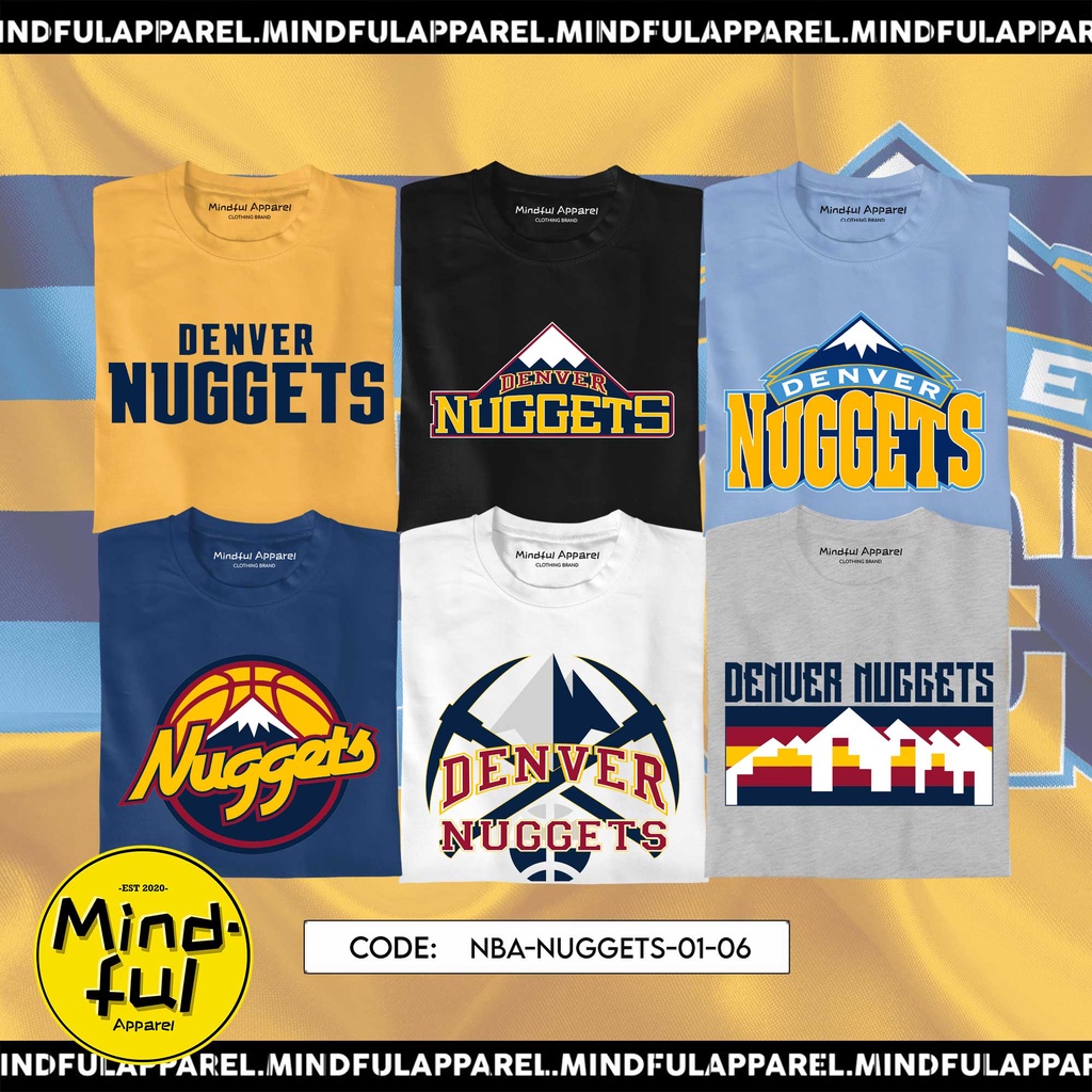 NBA - DENVER N/U/G/G/E/T/S GRAPHIC TEES | MINDFUL APPAREL T-SHIRT ...