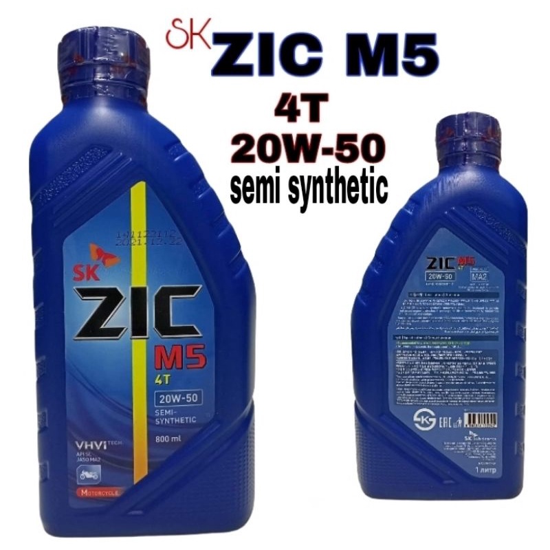 ENGINE OIL ZIC M5 4T 20W-50 | Shopee Philippines