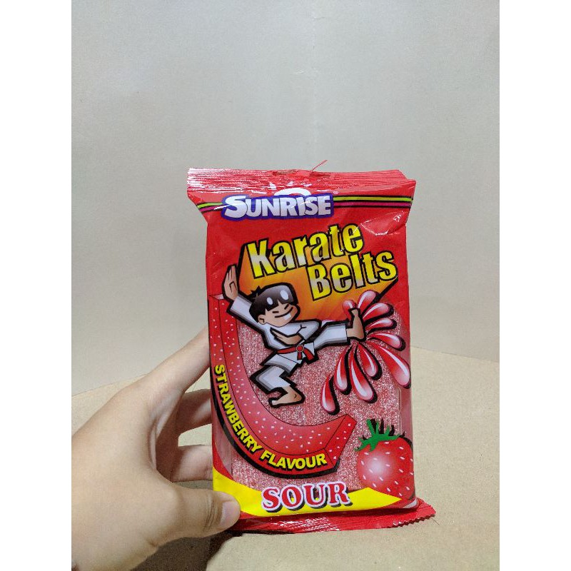 SUNRISE KARATE BELTS 38pcs | RAINBOW STRAWBERRY JUNGLE STRINGS SOUR ...