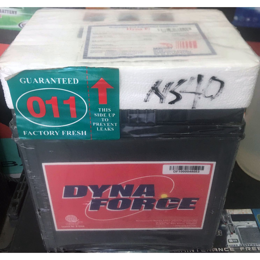 NS40 Dyna Force Low Maintenance | Shopee Philippines