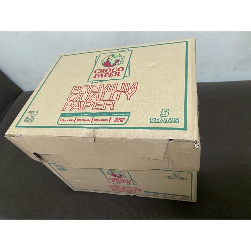 Bond Paper Croco Brand 70gsm (set of 5 reams) | Shopee Philippines