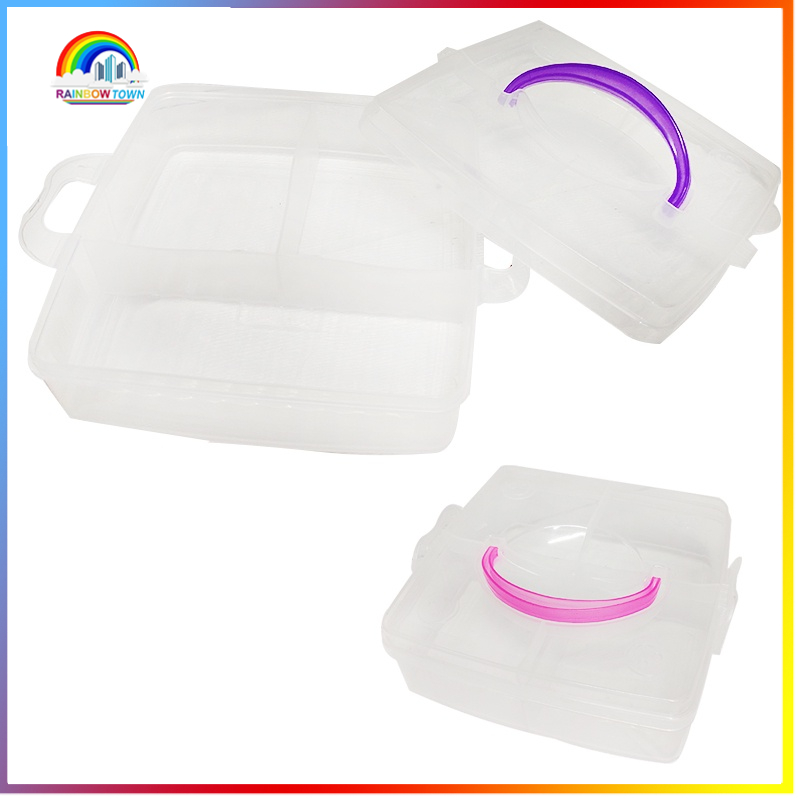 CYK2037 1L /2L/3L TRANS Lunch Box With Divider Plasticware With Cover ...