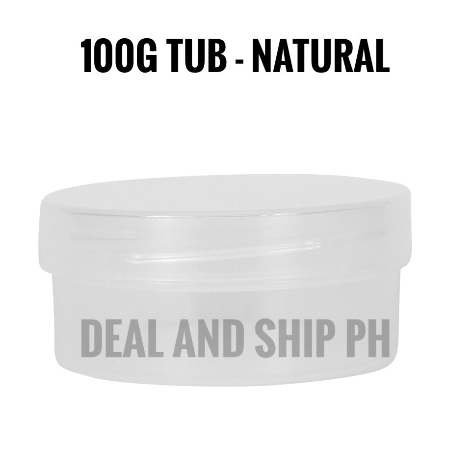 100G TUB CONTAINER - NATURAL | Shopee Philippines