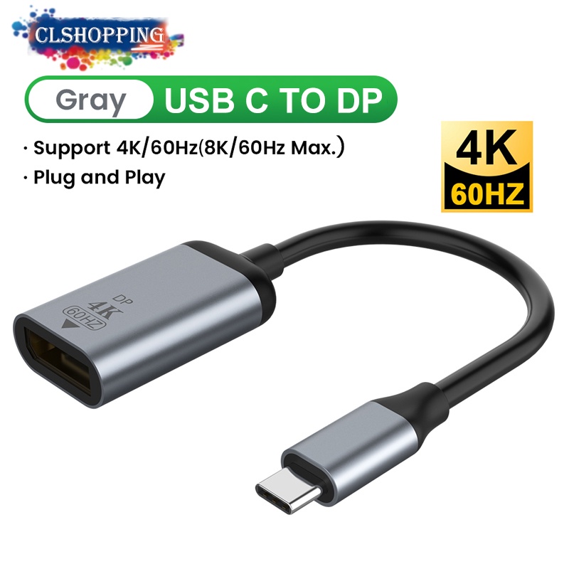 USB C Type C to Displayport Monitor DP Cable converter Adapter 4K 2K ...