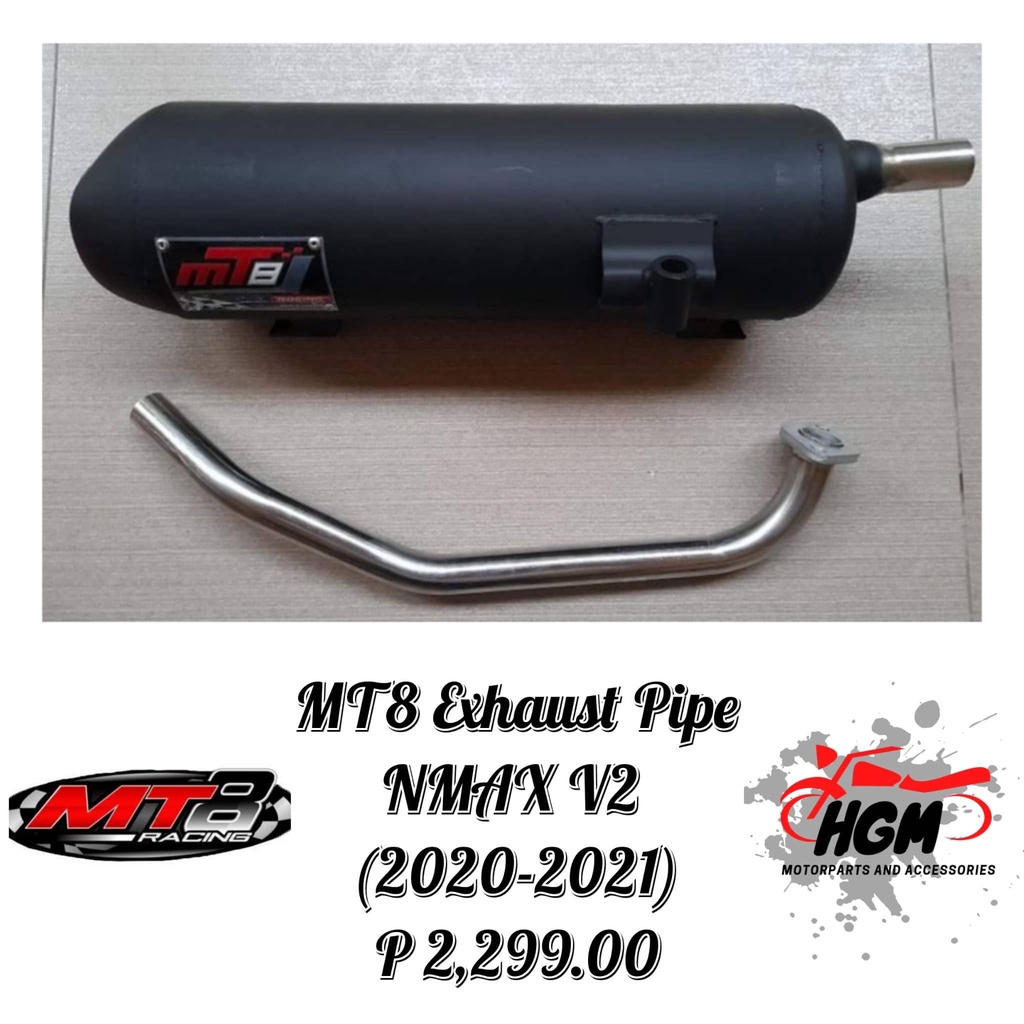 MT8 EXHAUST PIPE FOR NMAX V2 2020/2021 (TAMBUTSO) | Shopee Philippines