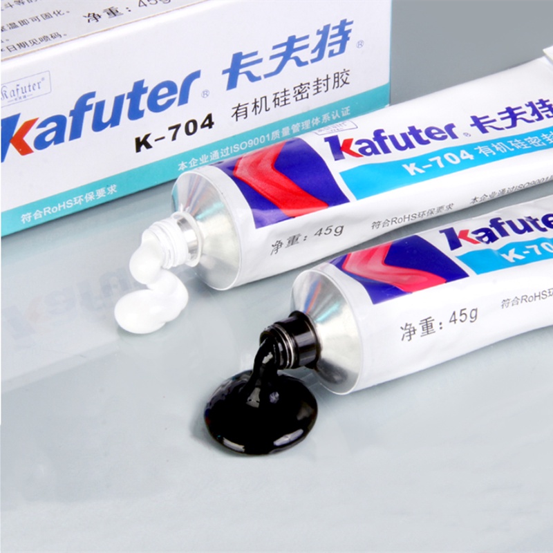 Kraft 704 Silicone Rubber White Glue k704nb Black rtv Organic Silicone ...