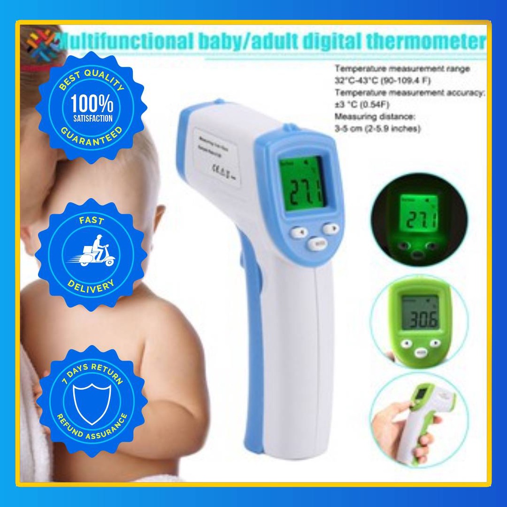 Thermal Scanner Thermometer Non-contact IR Infrared Forehead ...