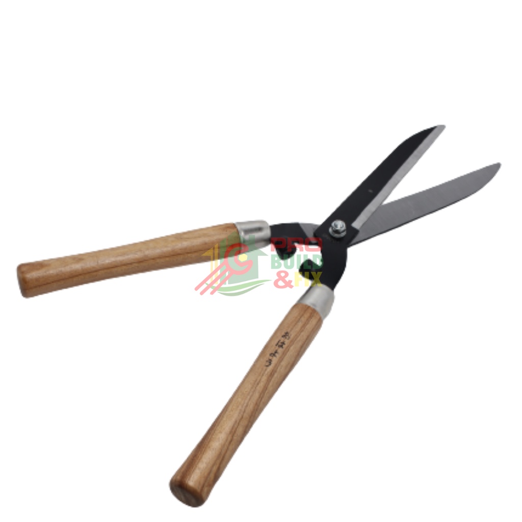 Ohayo PVC/Wood Handle Hedge Shear Garden Shear Grass Cutter Scissors ...