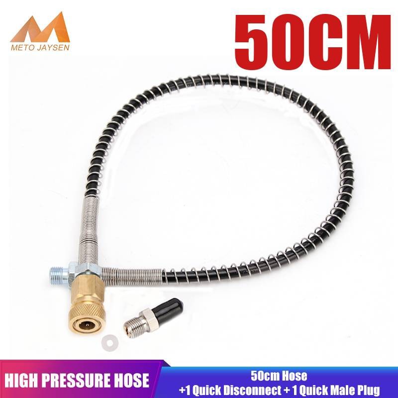 PCP M10x1 Male Thread 20cm 50cm 100cm High Pressure Hose with Quick ...