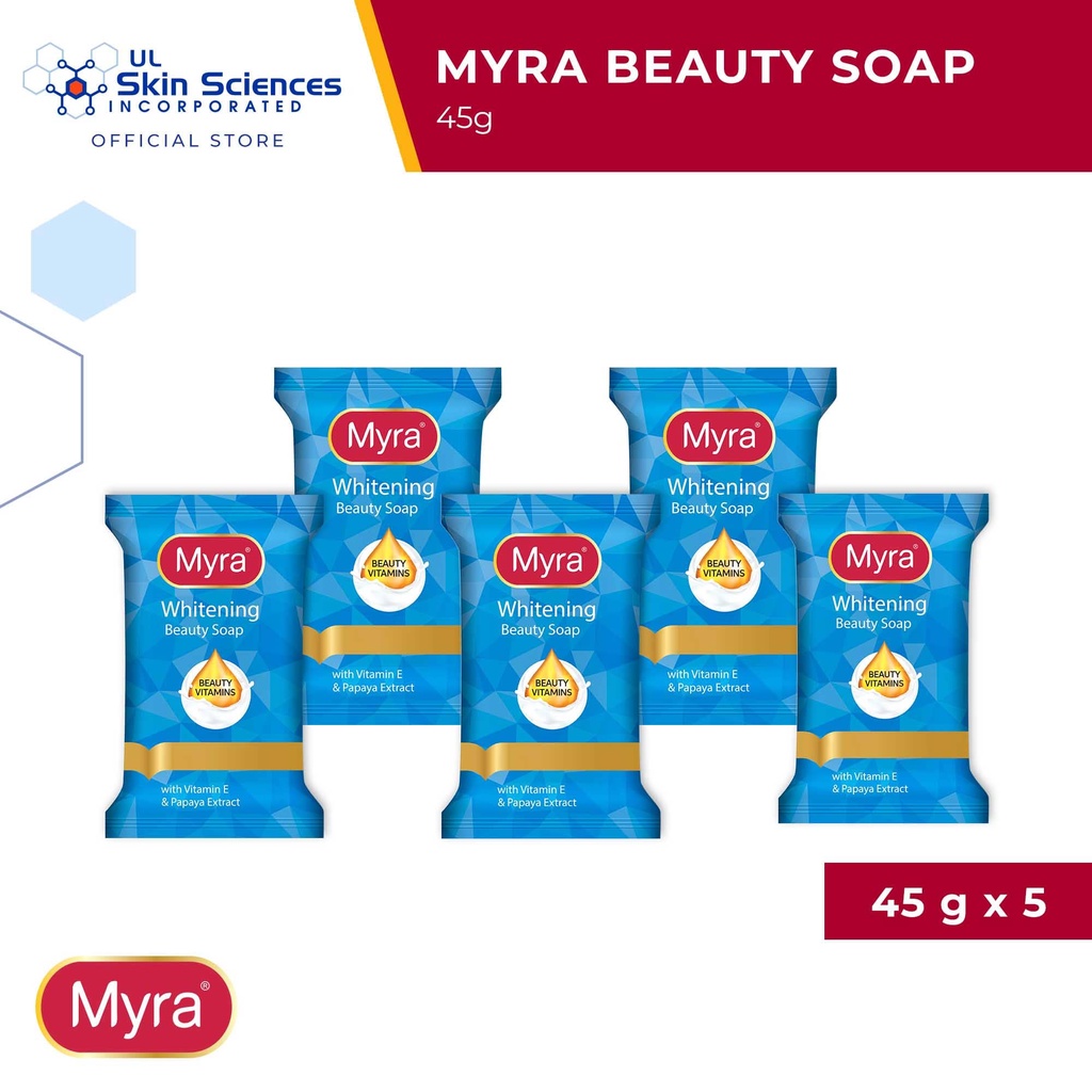 Myra Beauty Soap 45g x 5esza | Shopee Philippines