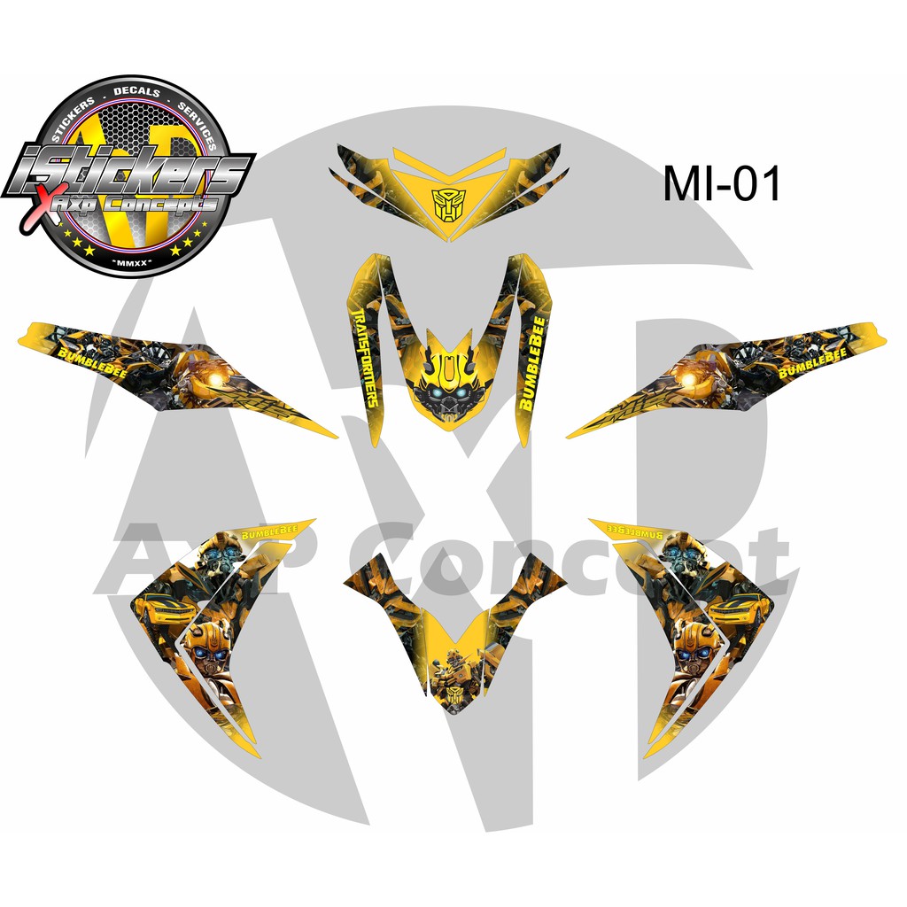 Yamaha Mio i 125 Decal Kit Bumblebee Design MI-01 | Shopee Philippines