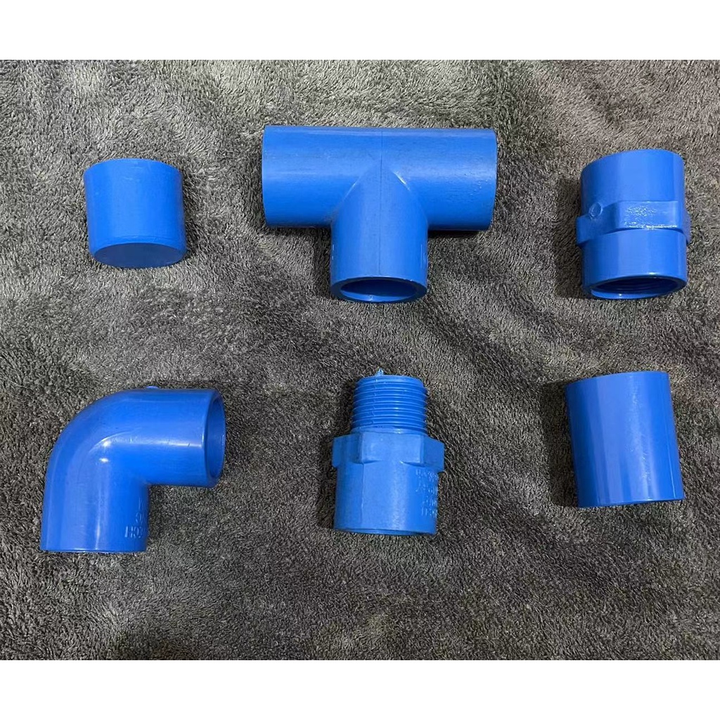 PVC blue fittings 1 1/2' 50mm | Shopee Philippines