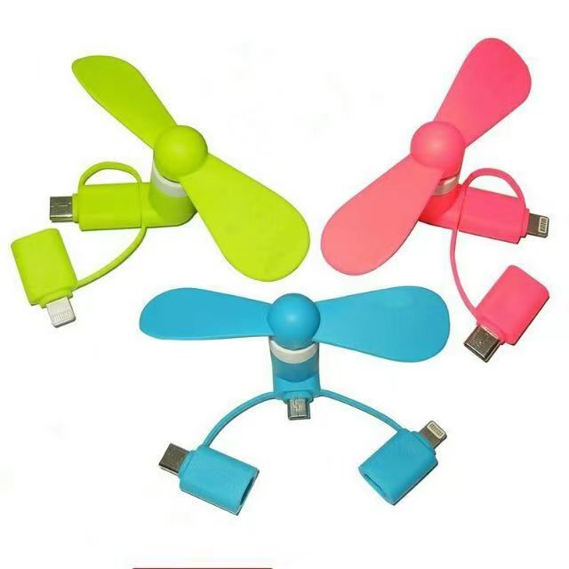 3 IN 1 Travel Portable Cell Phone Mini Fan Cooling Cooler for Android ...