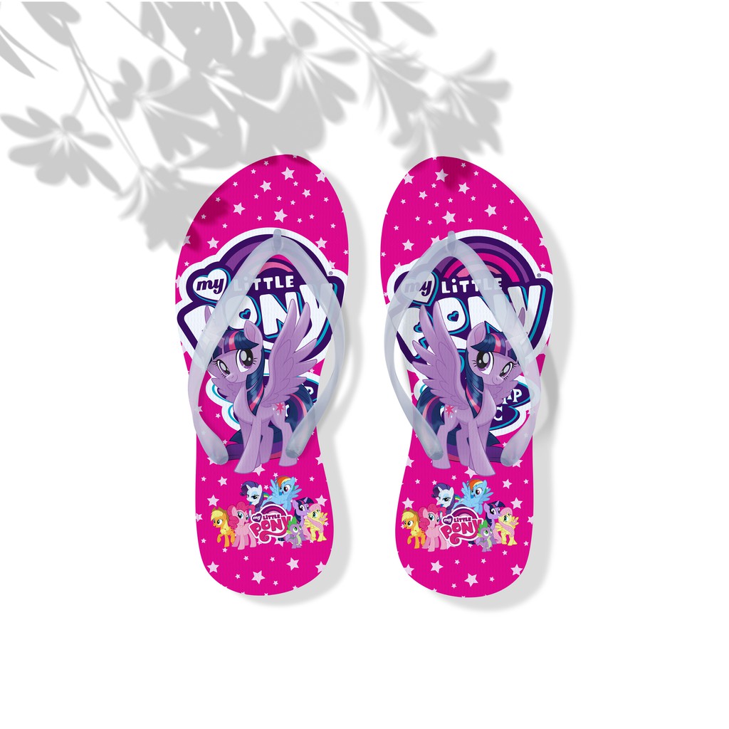 Pony Star Pink Adult Women's Flip Flops | My Little Pony Cartoon ...