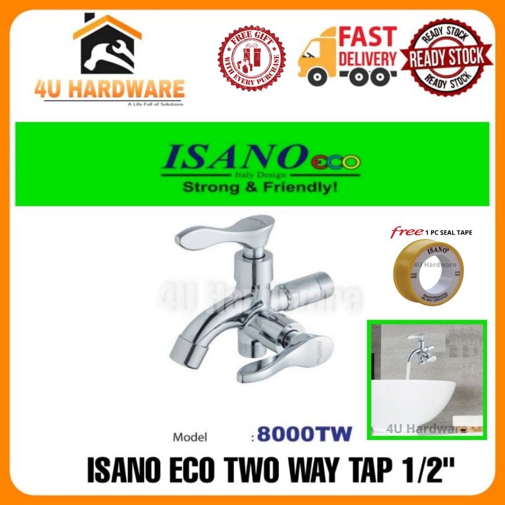 Isano Eco Two Way Tap / Water Tap / Basin Tap / Sink Tap / 两用龙头 (1/2 ...