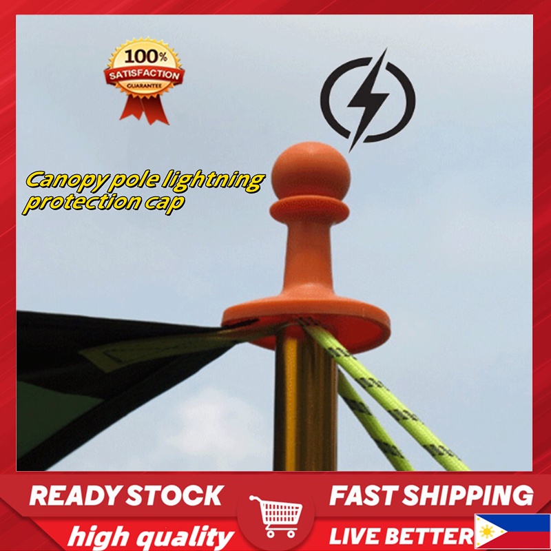 Camping Tent pole Lightning Proof Cap Outdoor Anti-Thunder Protection ...