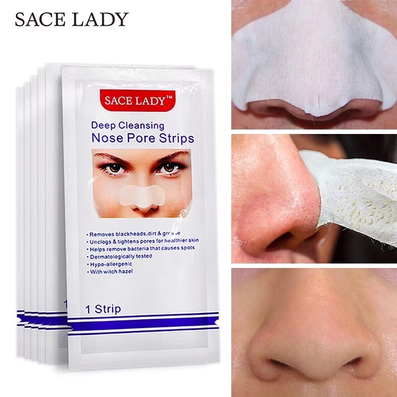 SACE LADY strips Blackhead Remover Deep Cleansing Nose Pore Cleaner ...