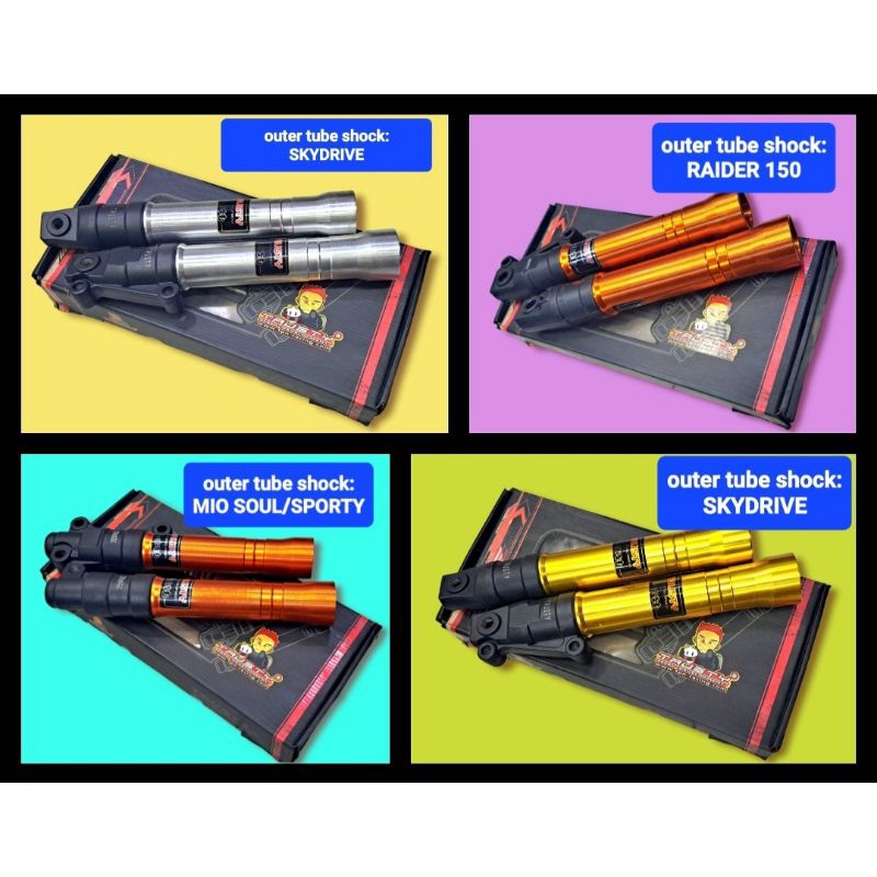 OUTER TUBE SHOCK FOR SKYDRIVE/ MIO/ RAIDER 150 (TRUSTY) | Shopee ...